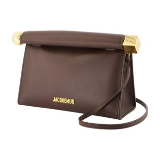 Jacquemus Le Sac Rond Carr&eacute; Shoulder Bag - Brown
