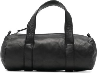 Gimaguas Barrel-shaped Leather Tote Bag