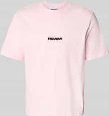 Review T-Shirt mit Logo und Rundhalsausschnitt