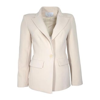 Kaos Stretch-Crepe-Jacke Elfenbein - - Jackets - Damen - Beige - XS