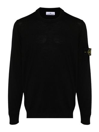 Stone Island Pull Col Rond - Noir