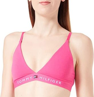 Tommy Hilfiger Soutien-Gorge Triangle Femme Stretch, Rose (Hot Magenta), S