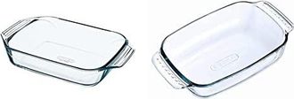 Pyrex Irresistible - Plat &agrave; Four Rectangulaire en Verre, 27 x 17 cm & Classic - Plat &agrave; Four Rectangulaire en Verre