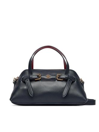 Tommy Hilfiger Handtasche Th Buckle Mini Tote AW0AW19034 Dunkelblau