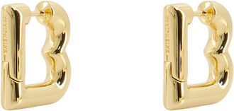 Balenciaga Womens Eisa Xs B Earrings - Balenciaga Metal Gold Jewelry-Watches
