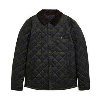 Barbour Veste chemise &eacute;cossaise matelass&eacute;e - Homme - Vestes - Vert - Taille: XL