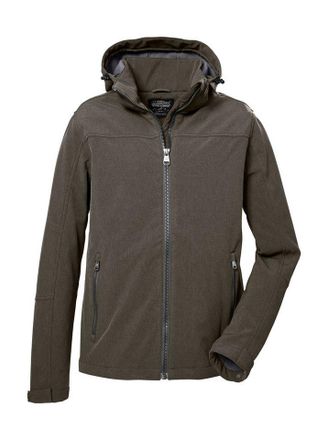 Killtec Softshelljacke Herren Softshelljacke Wasserabweisende Softshelljacke mit Fleece, abnehmbarer Kapuze