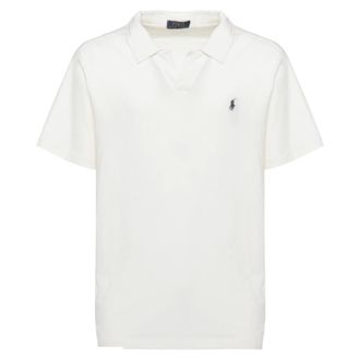 Ralph Lauren Homme, Tops, Blanc, Taille: S Polo en coton et lin