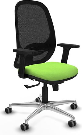 Piqueras y Crespo Ergonomischer Stuhl aus zylindrischem Netzgewebe mit 2D-Armlehnen, h&ouml;henverstellbare Lendenwirbelst&uuml;tze, ausgestattet mit 3 Positionen und Schneidesch