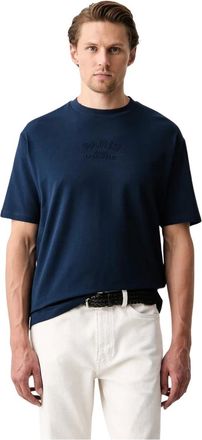 Karl Lagerfeld T-shirt - Homme - Tops - Bleu - Taille: 2XL