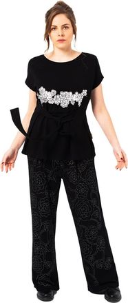 Mamatayoe Damen Top Degradé Unterhemd, Schwarz, 36