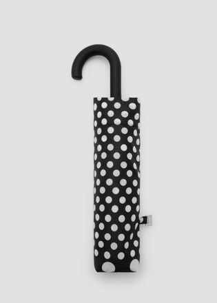 Mango Parapluie imprim&eacute; pois noir - Femme - Taille unique - MANGO