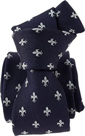 Tony & Paul Cravate. Fleurs de Lys - BOURBON, Soie. - Motifs - FABRIQUE EN ITALIE