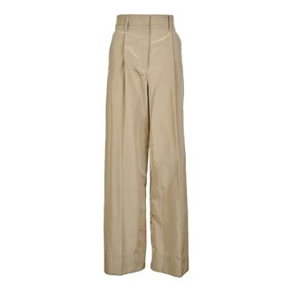 Forte_Forte Wide Hosen - - Trousers - Damen - Beige - M