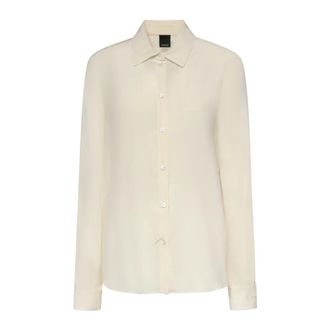 Pinko Gekn&ouml;pftes Hemd mit Kragen - - Blouses & Shirts - Damen - Wei&szlig; - XL