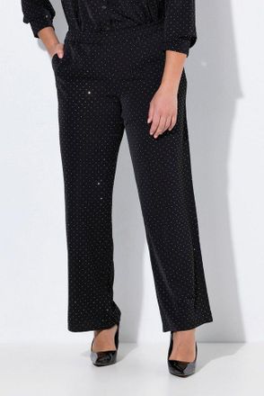 Miamoda Schlupfhose Schlupfhose weites Bein Glitzersteinchen