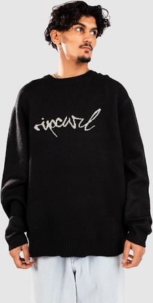 Rip Curl Medina Script Crew Strickpullover black