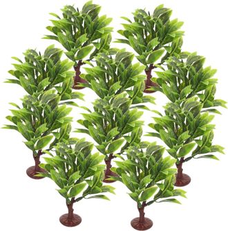 Cabilock 10st&uuml;cke Architekturmodellbaum Minib&auml;ume Zum Basteln Kleine K&uuml;nstliche B&auml;ume Realistische Kunstb&auml;ume Dekorative Kunstpflanzen Requisiten K&uuml;nstliche Pf