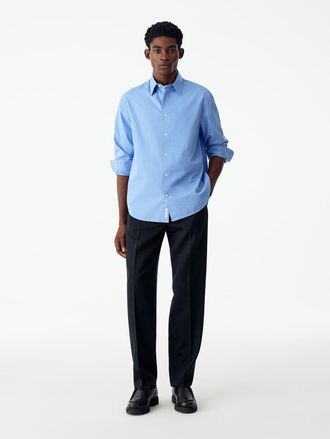 Arket Wollhose Mit Schmaler Passform -Blau