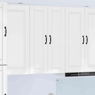 vidaXL vidaXL Armoire de cuisine avec &eacute;tag&egrave;re Blanc brillant 30 x 31 x 100 cm