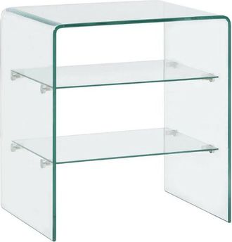 Les Tendances Rangement 3 plateaux verre trempé transparent Niu