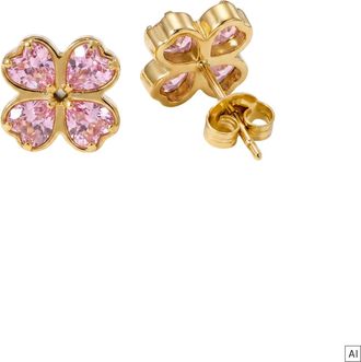 Purelei Rosa Cuore Ohrringe mit Zirkonia Steinen