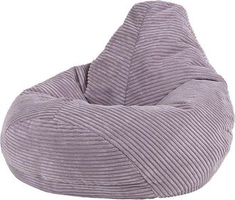 Icon Brand Pouf Fauteuil Velours Côtelé pour Enfants Dalton, Pouf de Chambre, Lavande Violet, oeko-tex - Icon