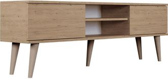Les Tendances Les Tendances - Meuble tv 2 portes 160x35x55,2 cm ch&ecirc;ne - cisko