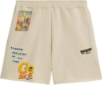 Barrow Barrow, Homme, Shorts, Beige, Taille: M Bermuda Shorts In Fleece