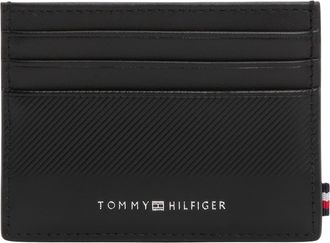 Tommy Hilfiger Herren Kartenetui Foundation aus Leder, Schwarz (Black), Einheitsgröße