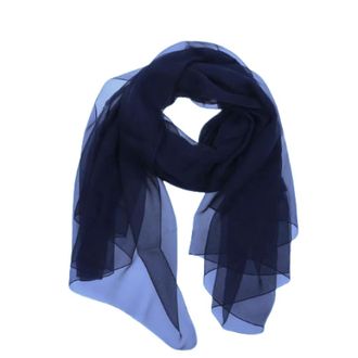 Alberta Ferretti Seidenfoulard - - Accessories - Damen - Blau - ONE SIZE