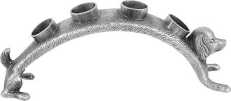 NUOBESTY Weinausgie&szlig;erst&auml;nder aus Zinklegierung mit Hundef&ouml;rmigem Weinkorkenhalter Kleiner Flaschenverschlussst&auml;nder f&uuml;r K&uuml;che und Weinpr&auml;sentation Vintage Aus