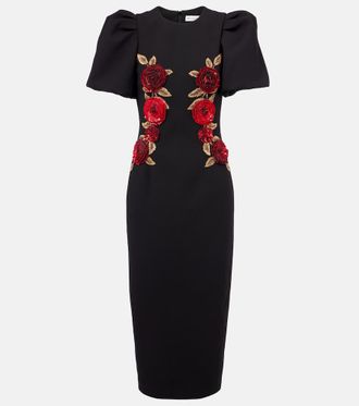 Rebecca Vallance Robe midi Rosette à ornements