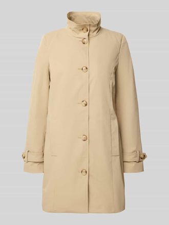 Christian Berg Trenchcoat mit Stehkragen und &Auml;rmelriegeln