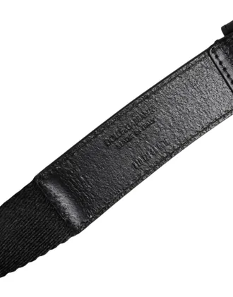 Dolce & Gabbana Logo-Printed Nylon Belt - Black