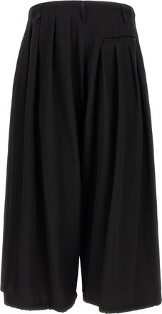 Yohji Yamamoto Mens Black Wool Casual Pants