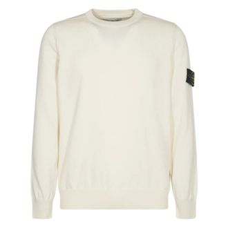 Stone Island Homme, Pulls, Blanc, Taille: XL Pull Ras du Cou