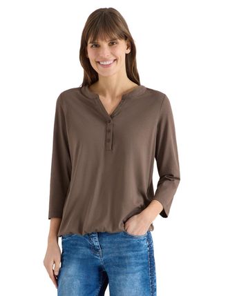 Cecil Shirt im Tunika-Look urban Taupe XXL