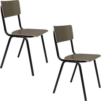 Zuiver Back to School Stuhlmatte Gr&uuml;n- 4er Set