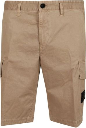 Stone Island Homme, Shorts, Beige, Taille: W38 Cargo Bermuda Shorts