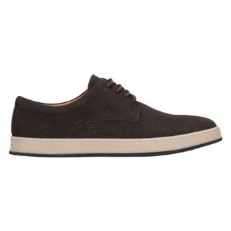 Estro & Luminara Homme, Chaussures, Brun, Taille: 40 EU Chaussures Derby Marron Fonc&eacute; pour Homme en Velours V&eacute;ritable Estro Er00119437