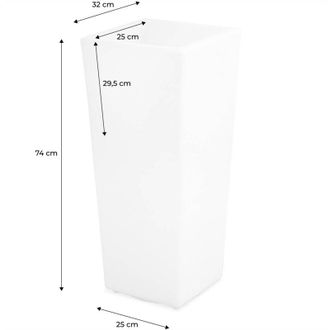 Sweeek Vase led 75cm - Pot de fleurs d&eacute;coratif lumineux. 16 couleurs. 75cm. rechargeable. t&eacute;l&eacute;commande