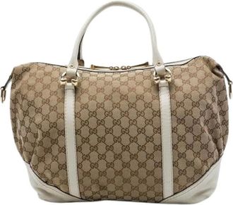 Gucci Sac Boston Pre-owned - Femme - Pre-owned - Beige - Taille: ONE Size