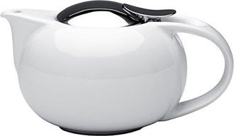 Cristel THEIERE PORCELAINE BLANCHE ET INOX 0,5 L SATURNE - Cristel - TH05S