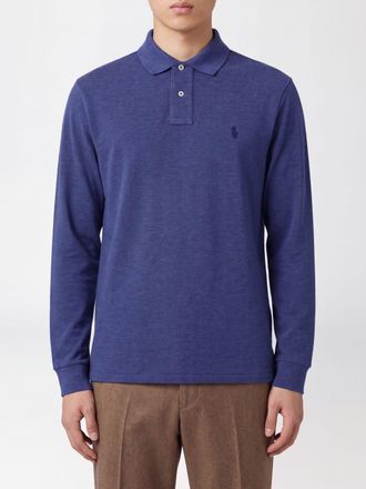 Polo Ralph Lauren Lang&auml;rmeliges Slim Fit Baumwoll-Poloshirt von