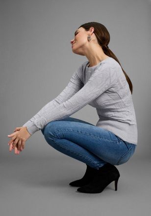 Bruno Banani Strickpullover mit Marken-Strickmuster