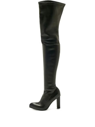 Alexander McQueen bottes en cuir - Noir
