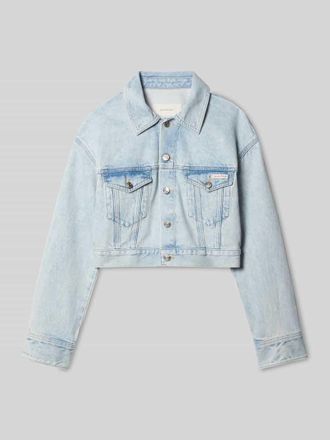 Calvin Klein Jeans Cropped Jeansjacke aus reiner Baumwolle
