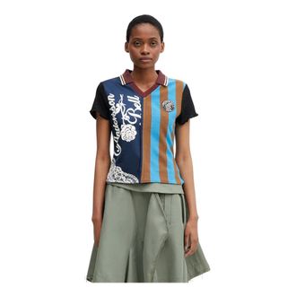 Andersson Bell Top revisit&eacute; &agrave; col de football - Femme - Tops - Multicolore - Taille: 40 FR
