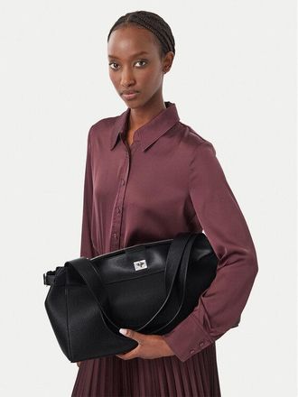 Calvin Klein Handtasche Mix Media Work Tote LV04F3887G Schwarz